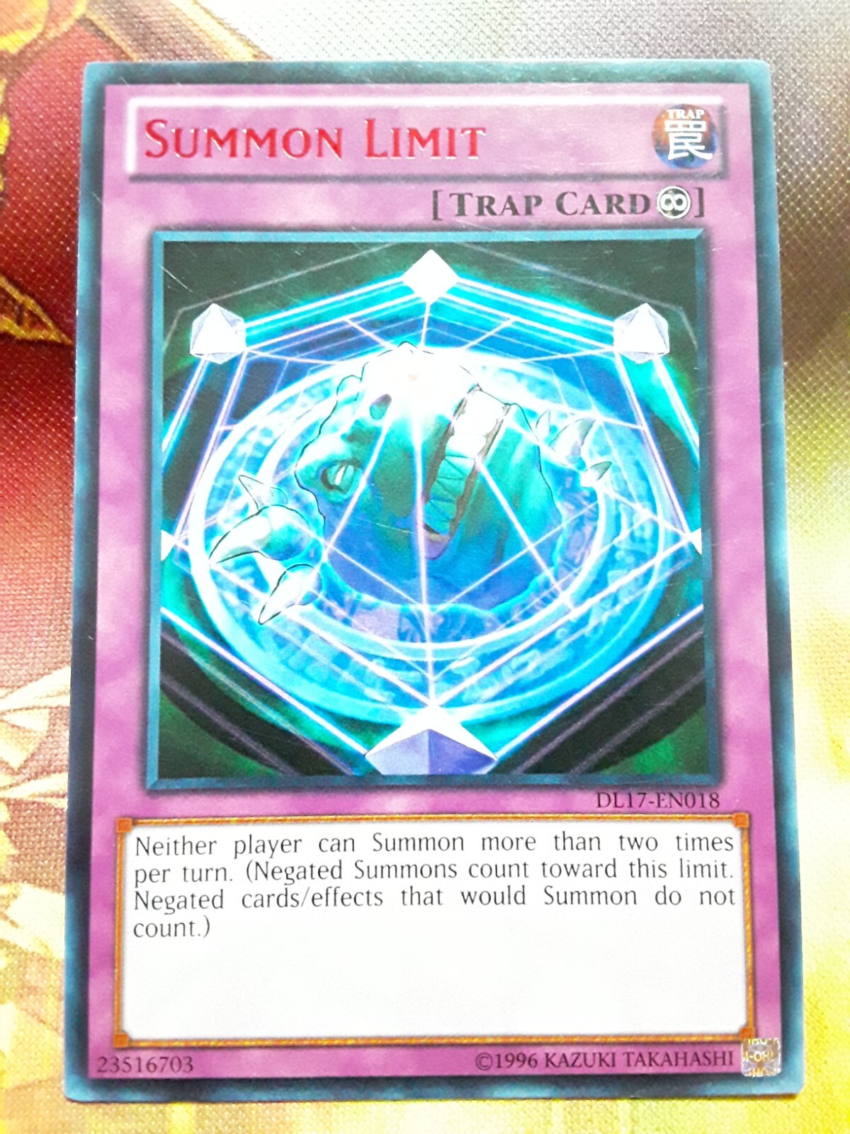 Yugioh Summon Limit Red Letters Rare DL17-EN018 Lightly Played | eBay