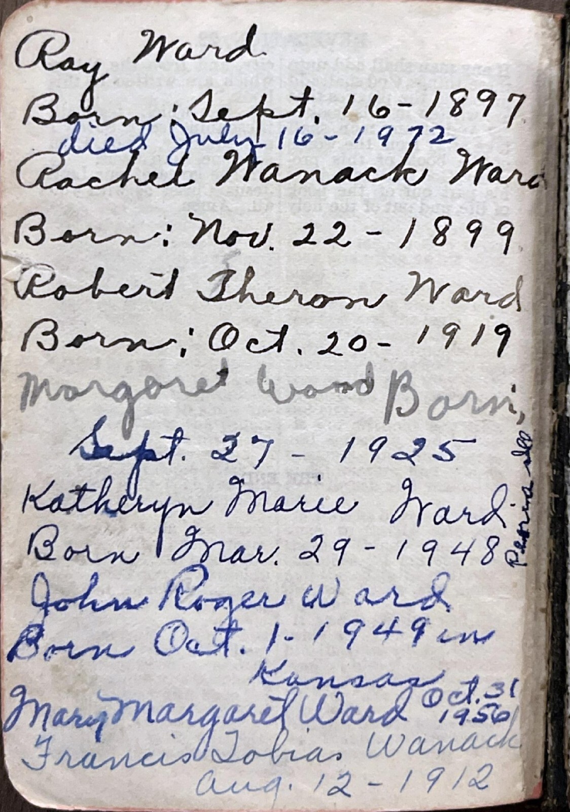 Ward Family Bible | eBay