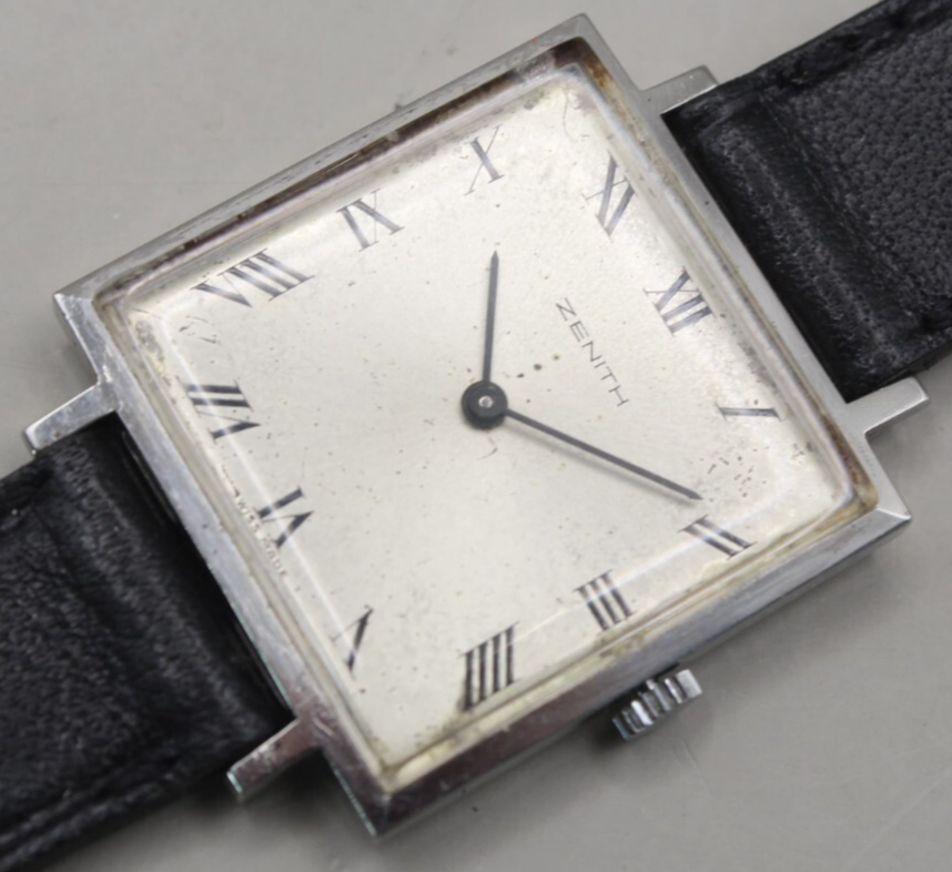 ZENITH Square Dress watch Roman numerals dial cal 2310 - Manual wind ...