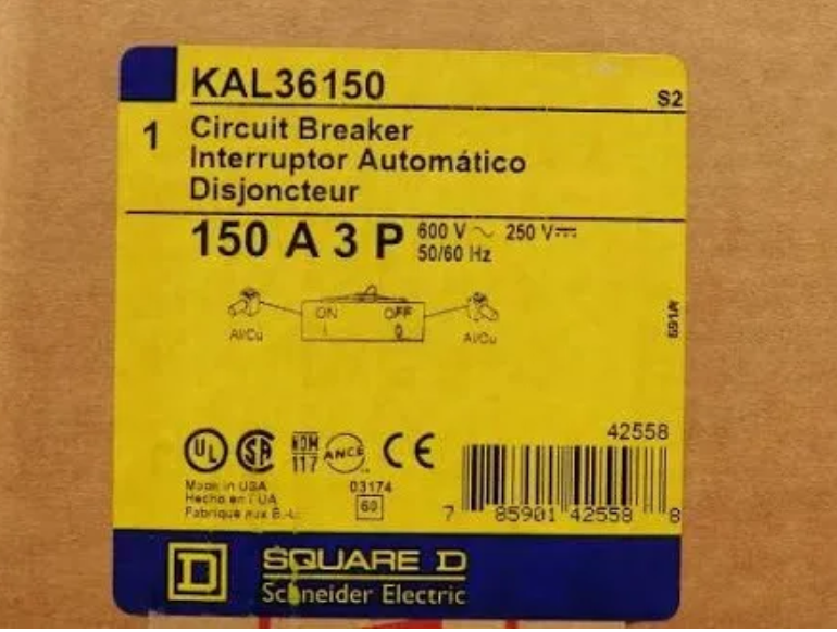 Square D KAL36150 circuit breaker new in box. | eBay