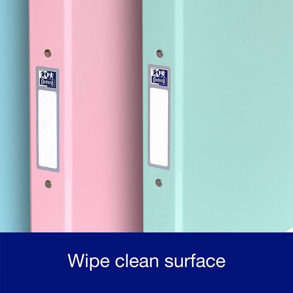 Oxford 2 O-Ring Binder A4, Pastel Colours, Pack of 3 Folders | eBay ...