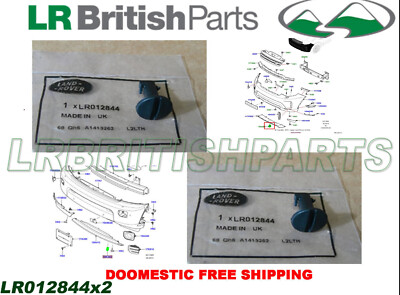 GENUINE LAND ROVER FRONT TOWING EYE COVER CLIPS LR4 DISCOVERY 17 ON NEW ...