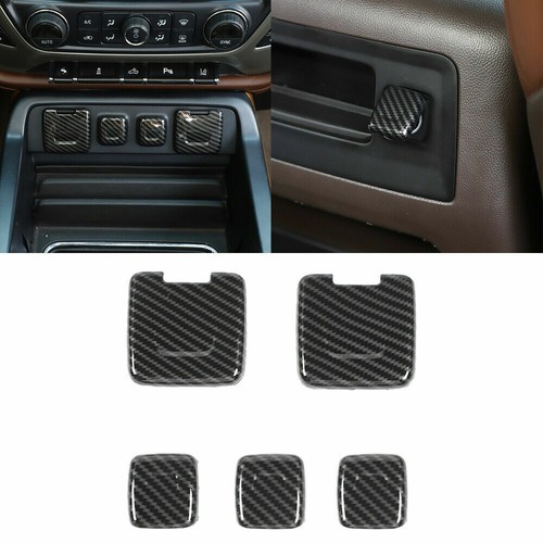 22pcs Interior Decoration Cover Trim Kit For Chevy Silverado GMC Sierra ...