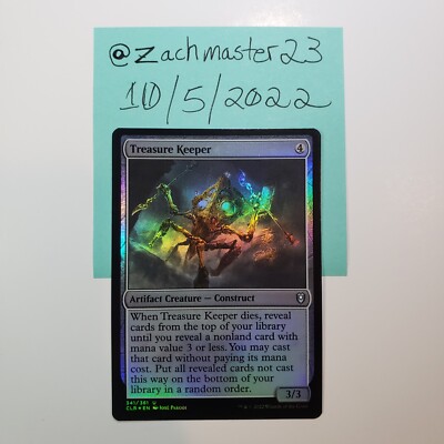 Treasure Keeper Magic Cards NM Battle for Baldur's Gate UNCOMMON FOIL ...