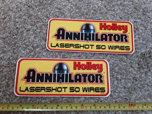 2 Vintage Holley Spark Plug Wires Racing Decals Stickers Nascar NHRA ...