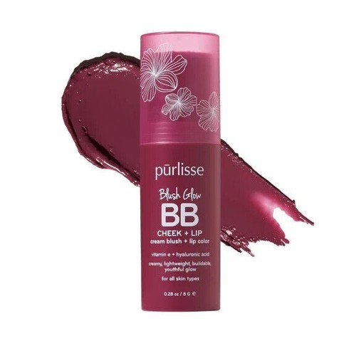 PURLISSE BEAUTY Blush Glow BB Cheek and Lip Berry Bliss - New W/OBox | eBay