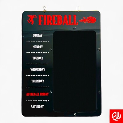 Fireball - Illuminated LED - Chalk Board - Daily Menu sign | eBay