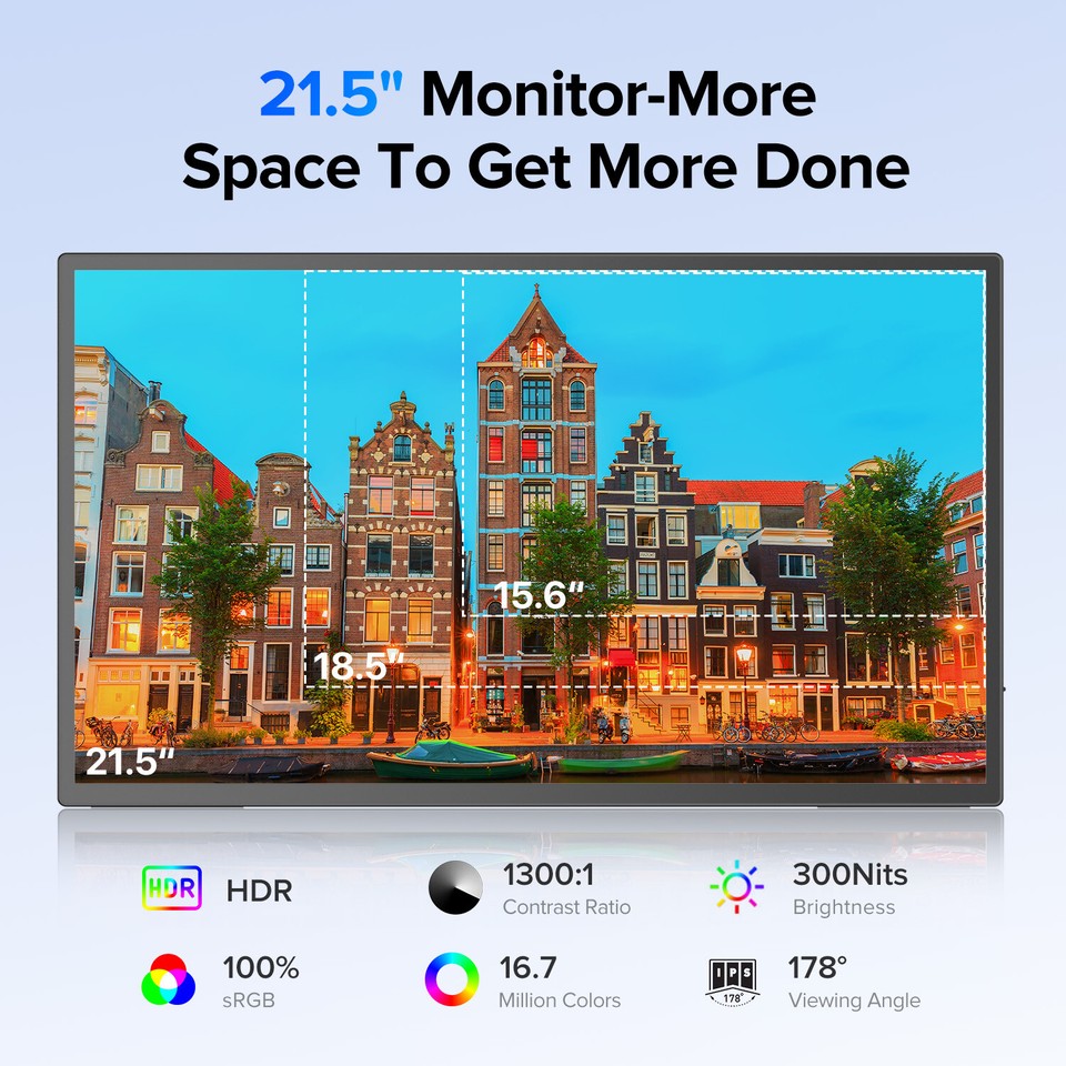 EVICIV 21.5" 120Hz Touchscreen DHR FHD HDMI Big Monitor For Microsoft SAMSUNG PC | eBay