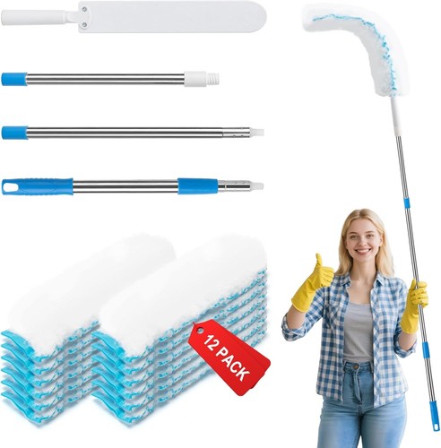 Kefanta Duster Heavy Duty Dusting Kit,5.5 ft Long Extendable Handle ...