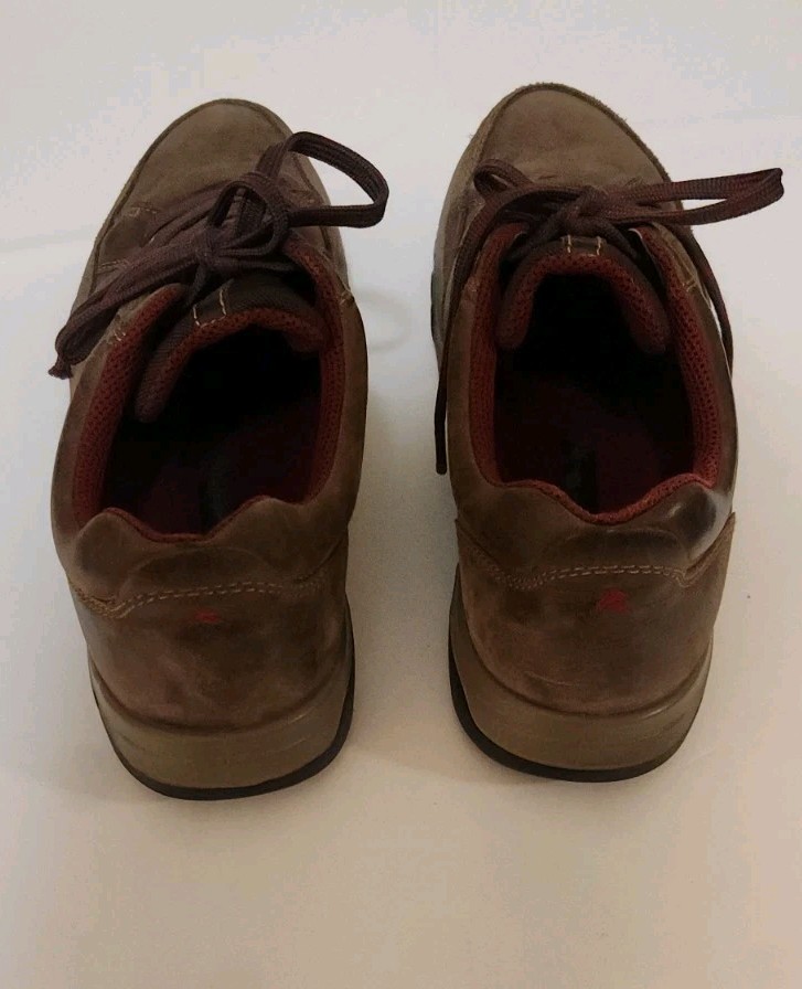 ECCO Receptor Technology Brown Leather Walking Shoes EUR 43.5 US 10.5 ...