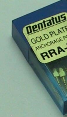 Dentatus Gold Plated Dental Screw Posts S5 Refill 12/box Short Sweden ...