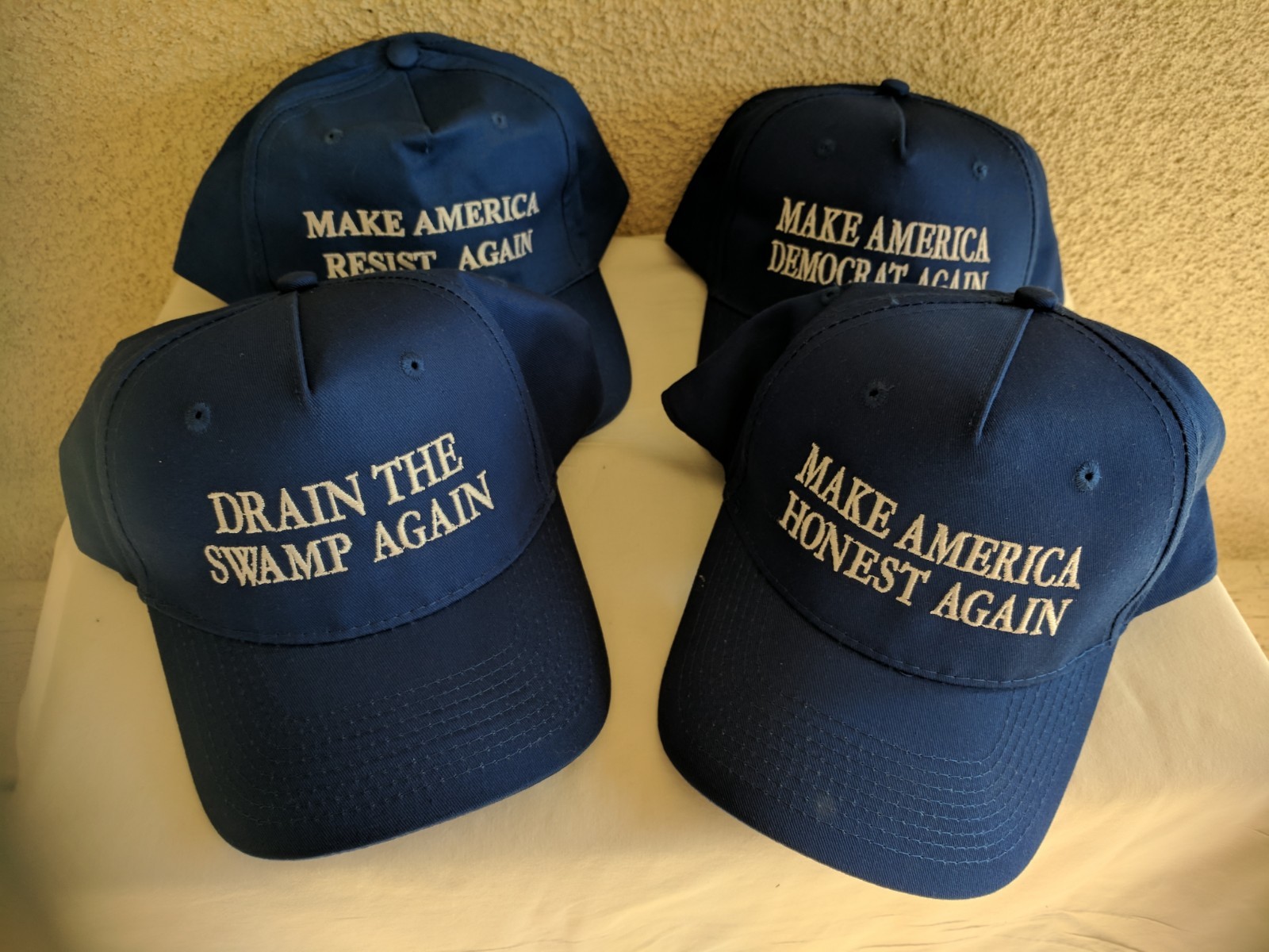 Political baseball Cap with a slogan "Make America Honest Again" pro ...