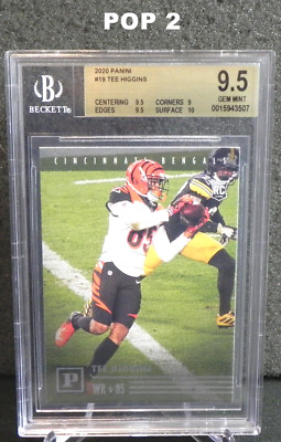 TEE HIGGINS 2020 Panini #19 ROOKIE BGS 9.5 GEM MINT _ Mailed in a Box _ POP 2 | eBay