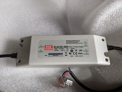 Mean Well ELN-60-48D LED Driver Power Supply - Dimmable | eBay