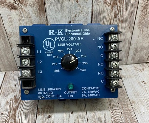 R-K ELECTRONICS, INC. PVCL-200-AR Electronics Protection Relay | eBay