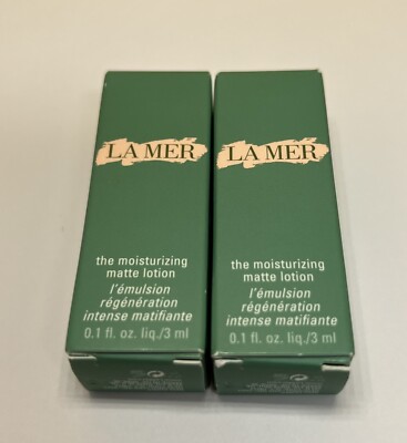 2x LA MER the MOISTURIZING MATTE LOTION~New in Box~TRAVEL Size 3mL | eBay