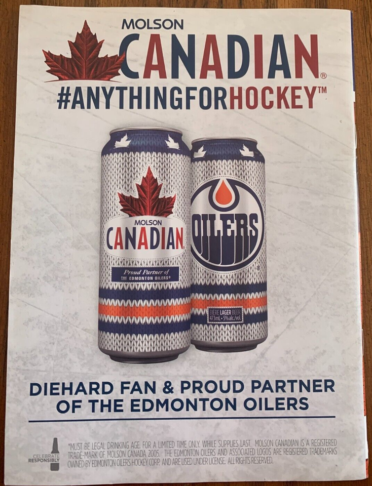 Oil Country Edmonton Oilers vs Los Angeles Kings Game Program Oct 25 ...