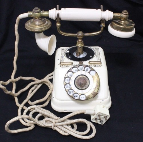 Antique Copenhagen Cradle Telephone Kjobenhavns Desk Phone 1897 | eBay