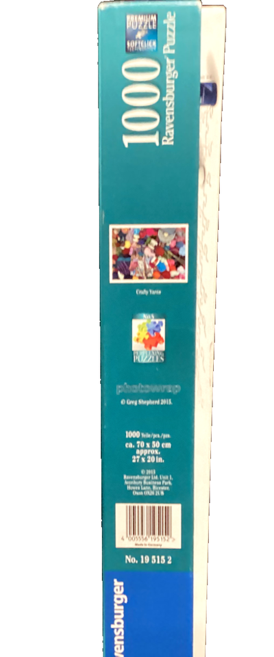 Ravensburger 1000 pc. Crafty Yarns by Greg Shephard 2015, jigsaw puzzle ...