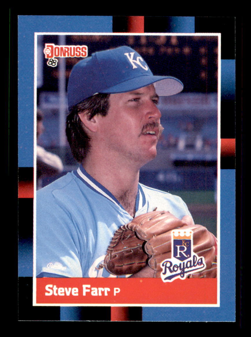 1988 Baseball Donruss Steve Farr Kansas City Royals #378 | eBay