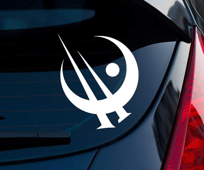 Mistborn Bronze Metal Indoor Outdoor Matte White Vinyl Decal 5.6"x4.73 ...