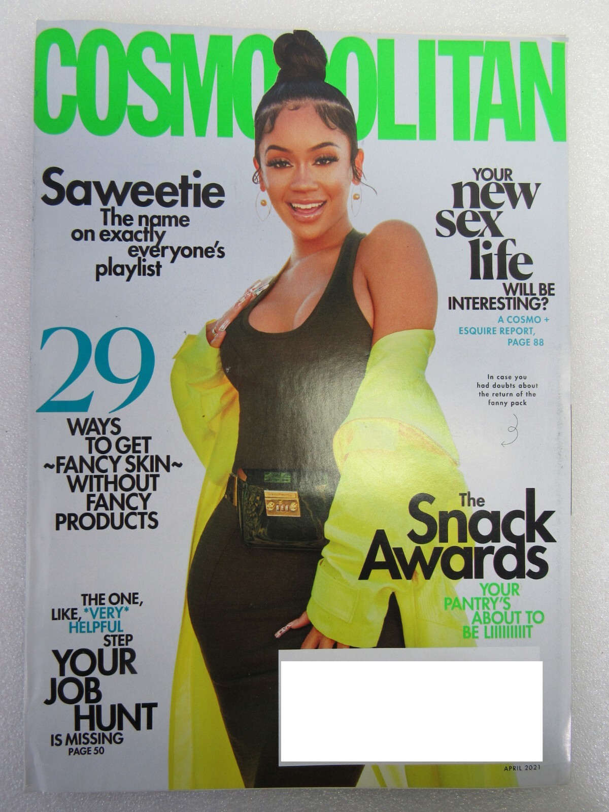 Cosmopolitan Magazine April 2021 Saweetie Snack Awards 29 Ways To Get ...