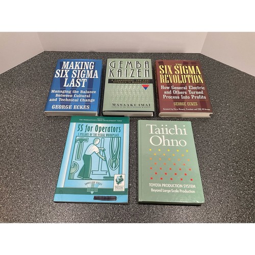 Six Sigma Gemba Kaizen 5S Toyota Production System Book Lot - Pre-used ...