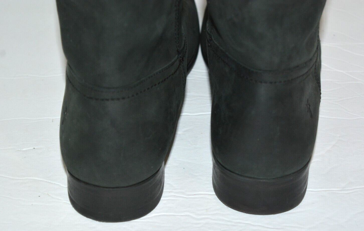FRYE CARA ROPER SHORT BLACK DISTRESS LEATHER SLIP ON WOMEN 9 M *EUC* | eBay