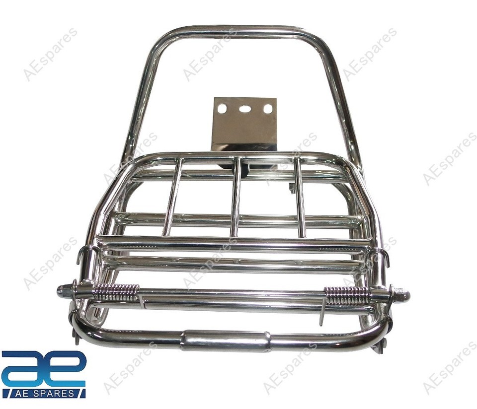 For Vespa Rear Rack Carrier Chrome Plated PX LML Star Speedy Stella ...