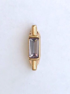 KEEP Collective Gold February Birthstone, Palm Leaf, Stone Geo, Double ...