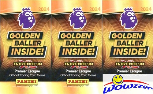 (3) 2024 Panini Adrenalyn Premier League GOLDEN BALLER Factory Sealed ...