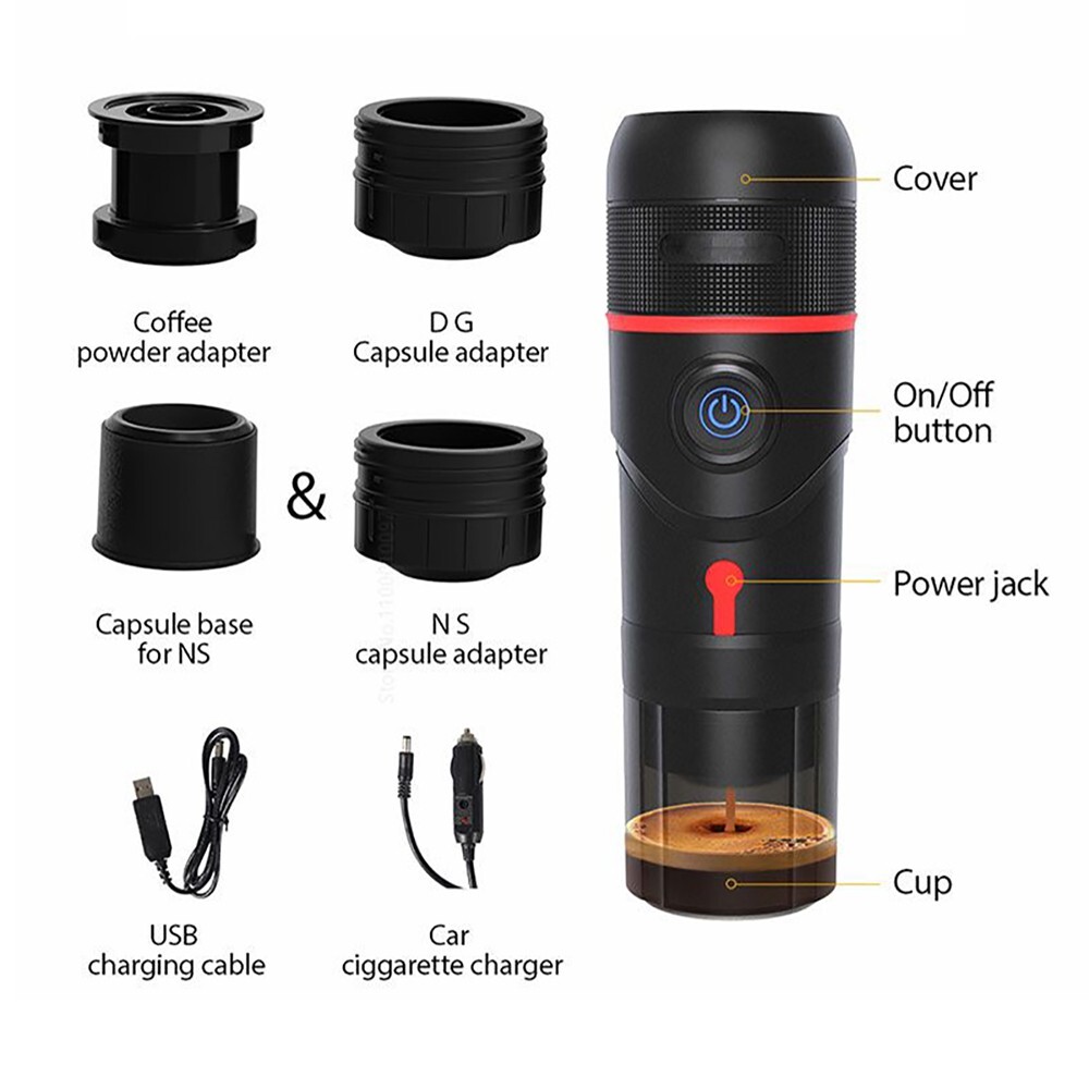 Portable Electric Capsule Coffee Maker Single Serve K-Cup Pod Coffee ...