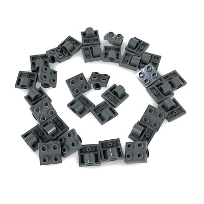 LEGO X32 PLATE 2X2 with ONE PIN HOLE DARK STONE GREY COLOR 6047417 ...