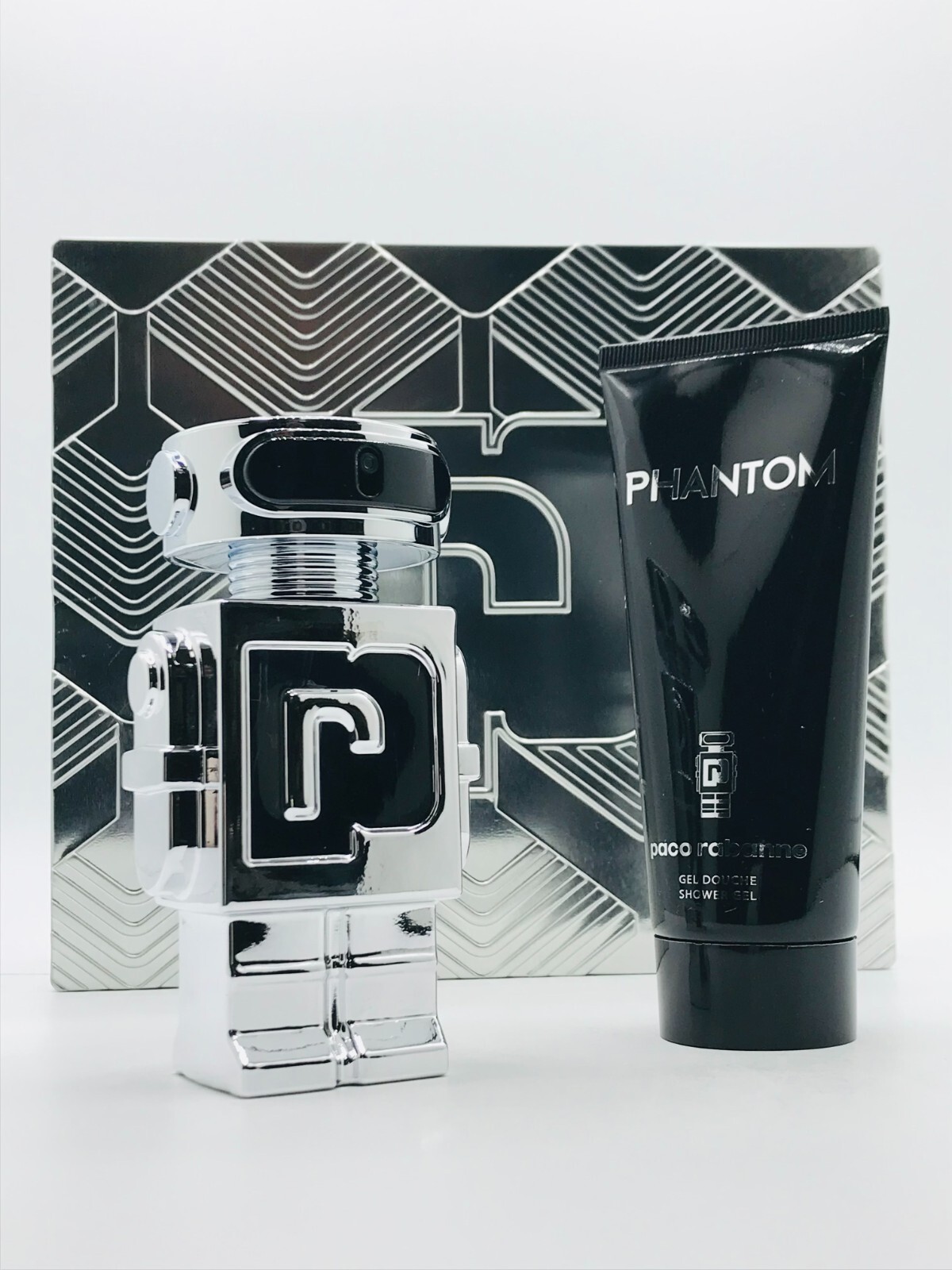 Paco Rabanne Phantom Men 2pc Set Cologne Spray 1.7 oz Shower Gel 3.4 oz ...