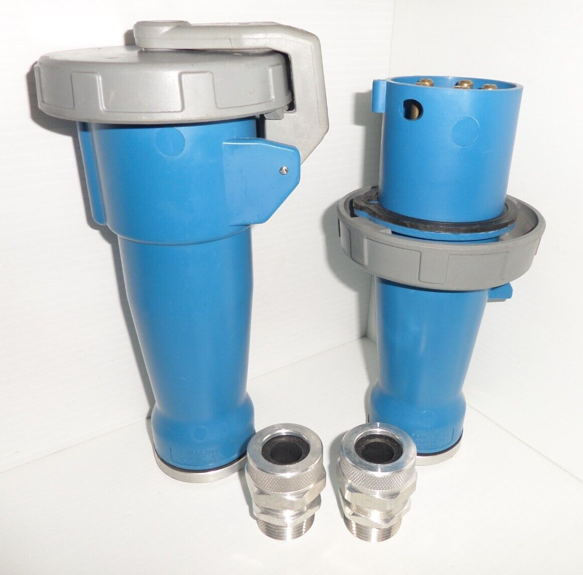 HUBBELL HBL560C9W&HBL560P9W 60-Amp GENERATOR PLUG&CONNECTOR&Grip 120 ...