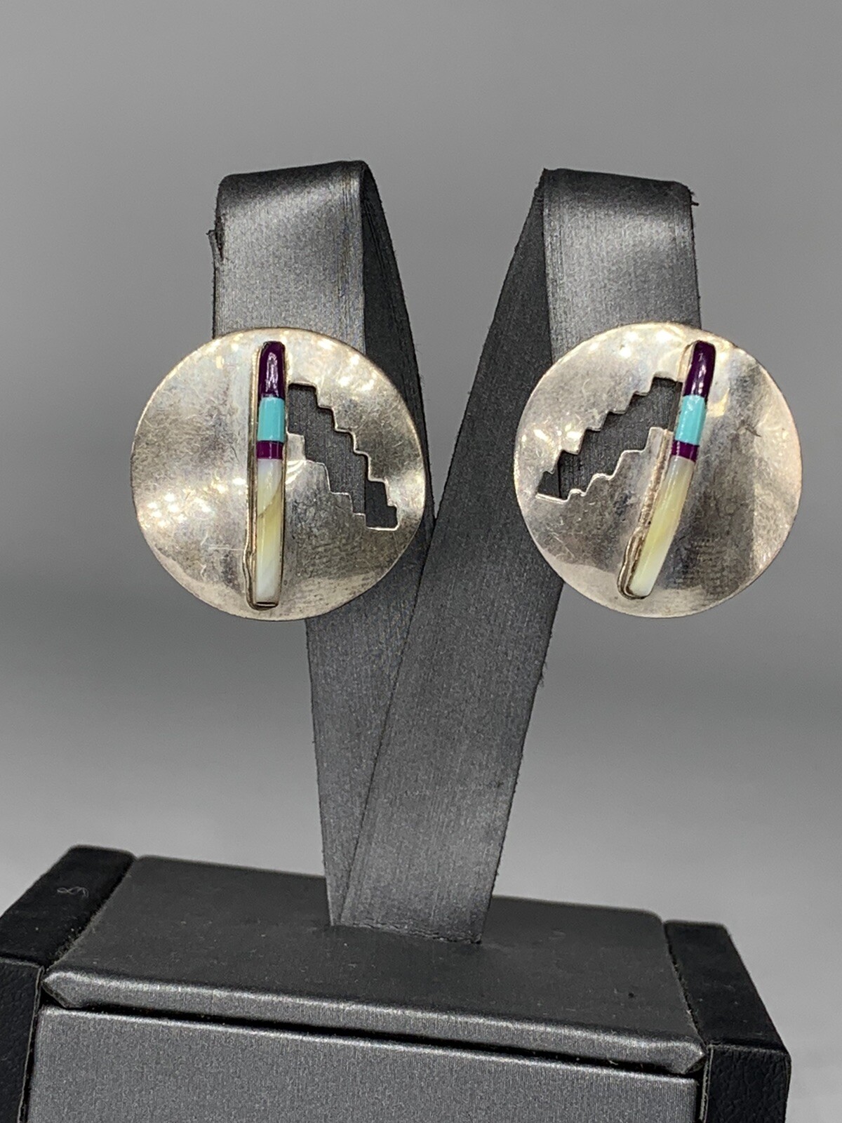 Native American Signed Barney Sterling Silver Multi-s… - Gem