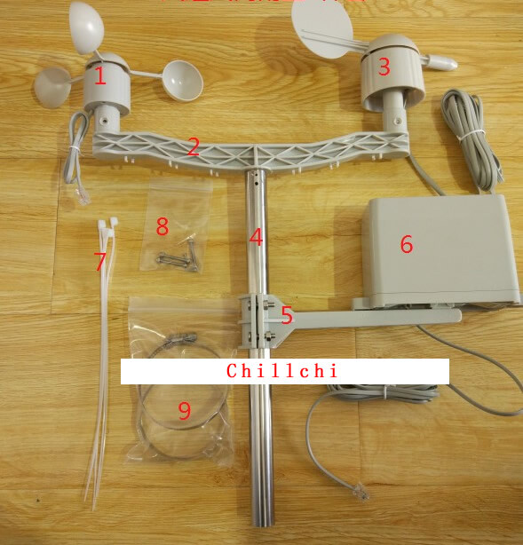 Weather Station Wind Speed Sensor Wind Direction and Rainfall For APRS ...