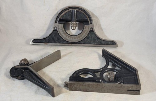 L.S. Starrett Protractor Head Center Finder Square W/ Level Set | eBay