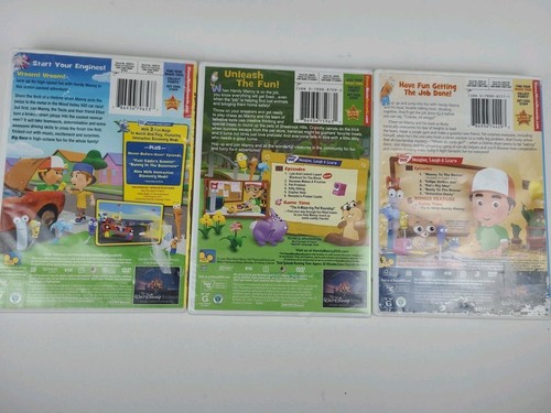 Lot Of 3 Handy Manny DVDs Pet Roundup Big Race Fixing It Right Disney ...