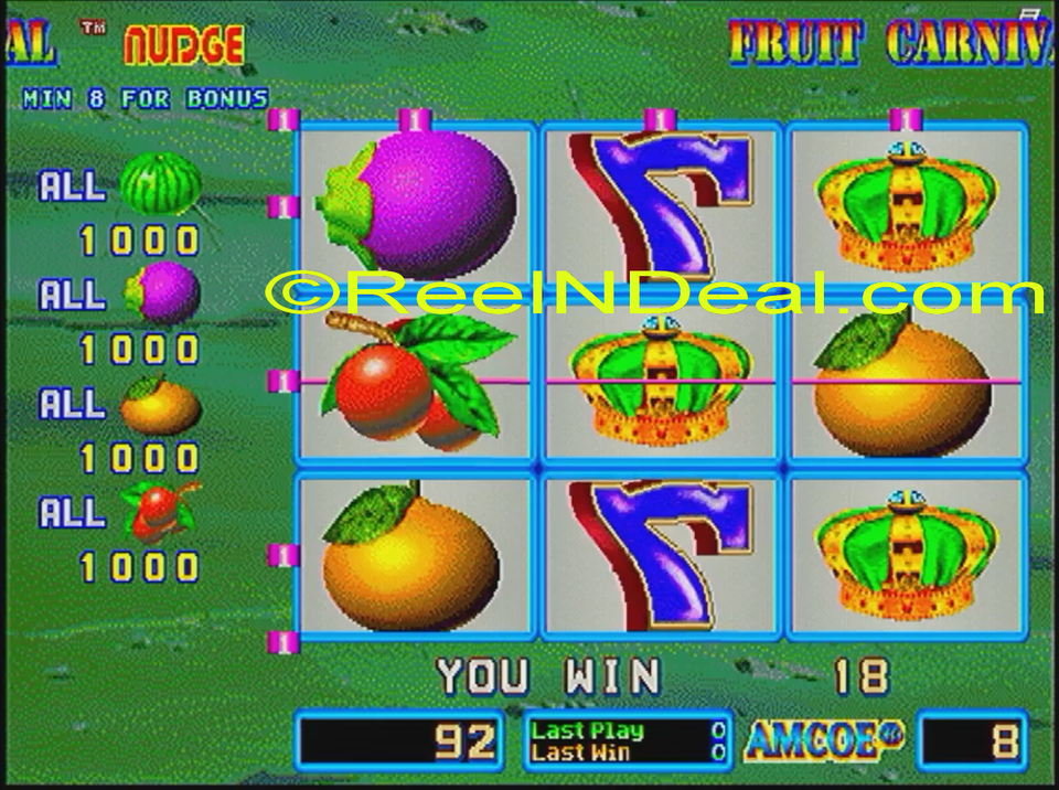 Ultimate Man Cave Cherry Master 8-Liner Slot Machine Amcoe Fruit ...