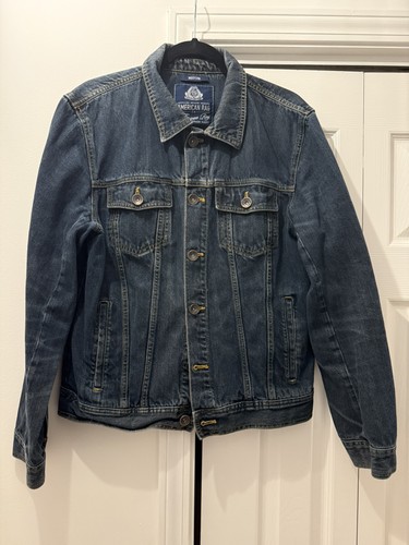AMERICAN RAG Jean Jacket Mens Sz Medium Denim Jacket Vtg Wash | eBay UK