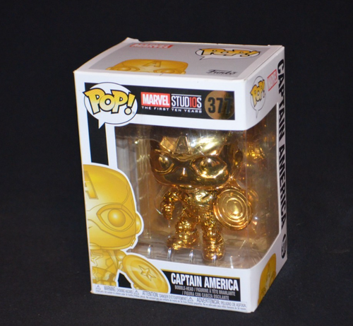 Funko POP! Gold Captain America #377 Marvel Studios Avengers Age Of ...