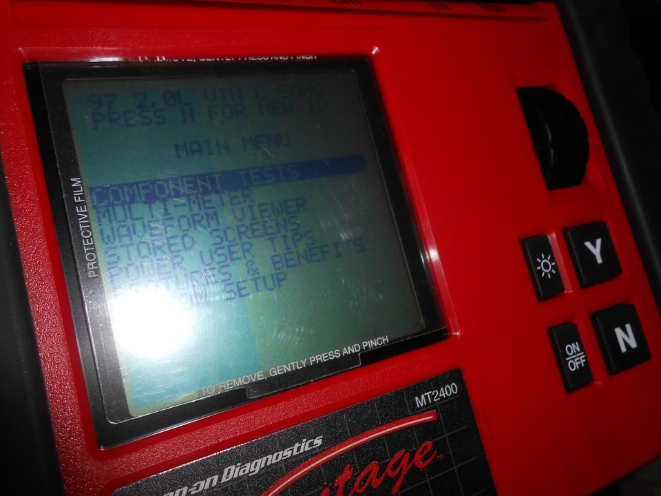 snap on vantage power graphing meter version 2.10 mt2400 LIKE NEW ...