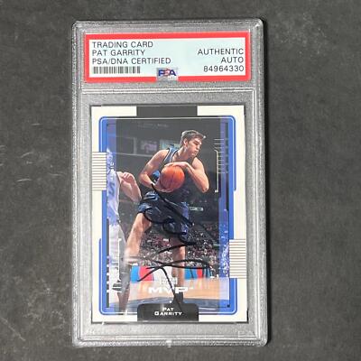 2001-02 Upper Deck #120 Pat Garrity Signed Card PSA Slabbed Auto Magic ...