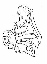 OEM TOYOTA SCION XB NEXT-GEN WATER PUMP WITH GASKET SEALER 16100-0H050 ...