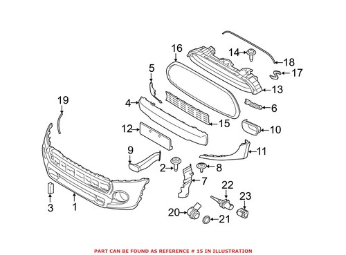 Genuine Mini Lower Grille 51-11-7-301-564 for sale online | eBay