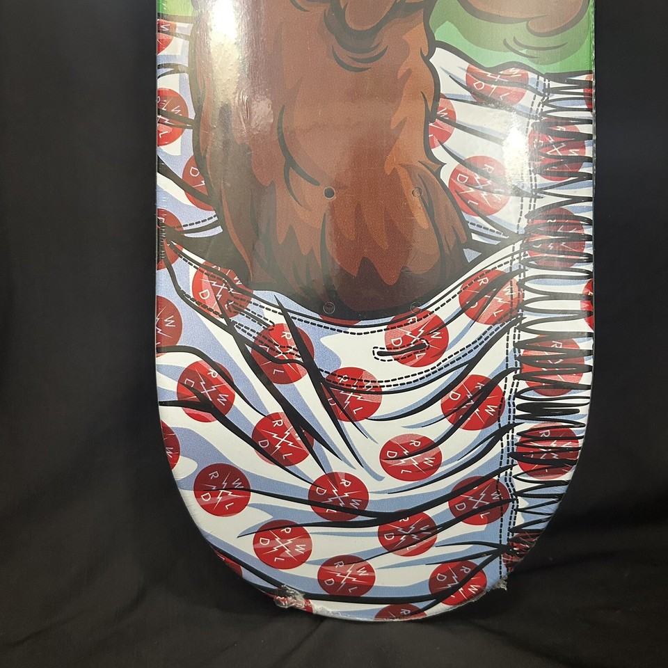 Rare World Industries Skateboard Deck Vtg Black Elmo LTD 8.25 New In ...