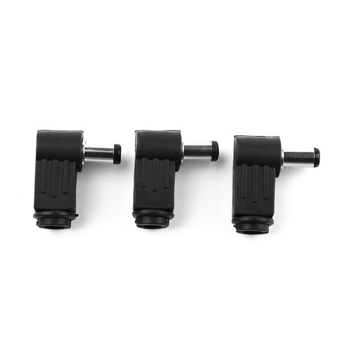2Pcs 90 Degree 5.5 x 2.1mm/2.5mm DC Power Plug L Shaped Male Single ...