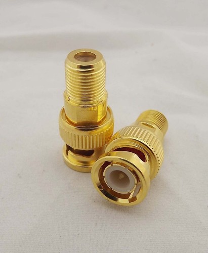BNC Male to F Female Coax Adapter Converter RG6 U 75ohm Gold Plated | eBay