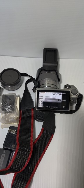 Sony Alpha NEX-5R 16.1MP Digital Camera - Silver (Kit w/ E OSS 18-55mm ...